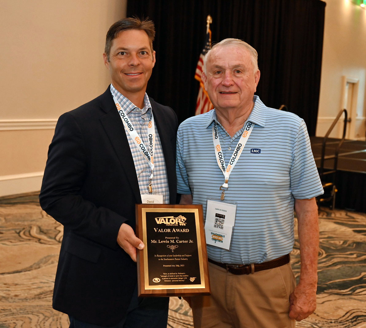 Valor Award Goes to Lewis Carter Jr. | Southern Peanut Farmers